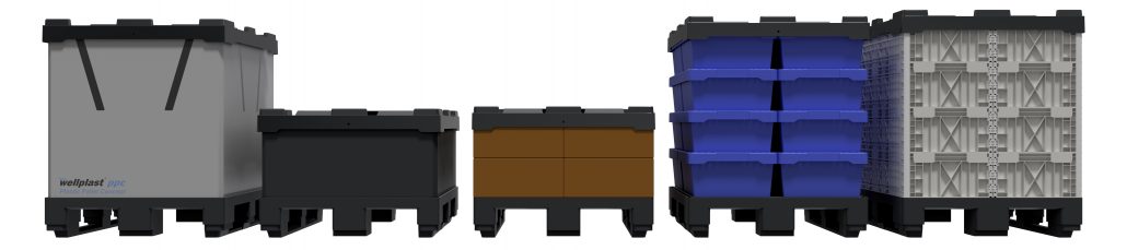 Plastic pallets frames sleeves - Wellplast logistics solutions