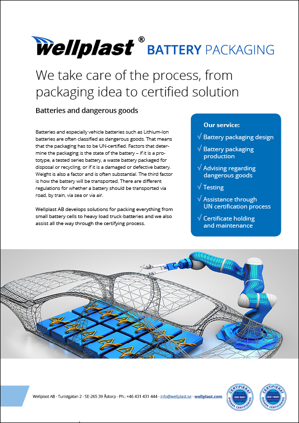 Battery packaging - Wellplast